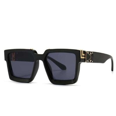 Designer Shield Sunglasses Black Lens Fashion Outdoor Driving Hip Hop ...