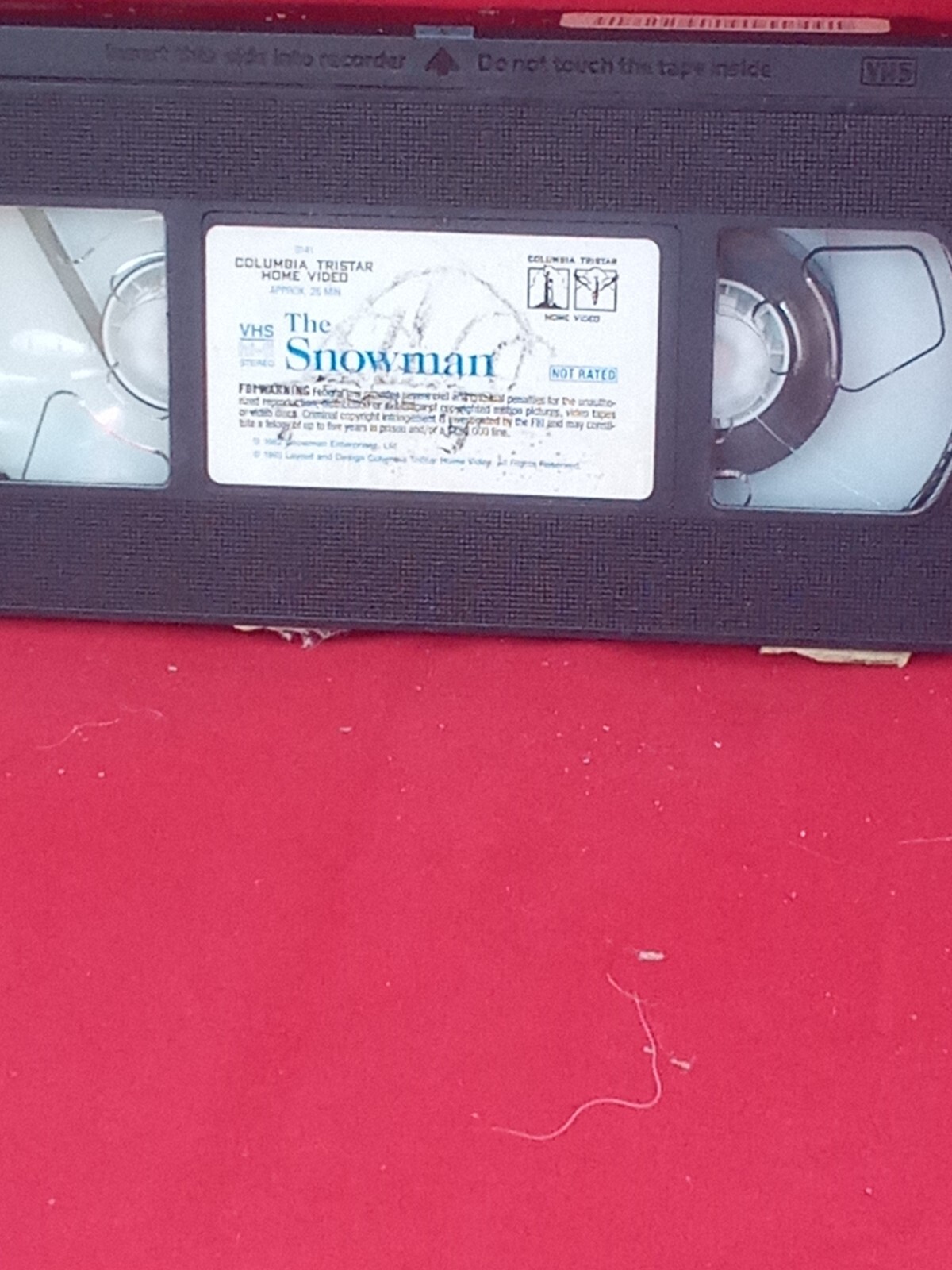The Snowman (VHS, 1996) TVC Animation London (TAPE ONLY!) 43396537903 ...