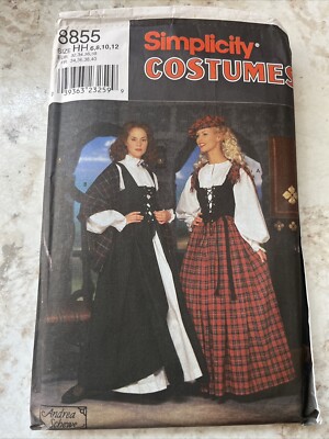 Simplicity Pattern 8855 Misses Celtic Scottish Highland Renaissance 6 ...