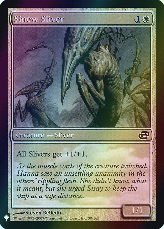 MTG Sinew Sliver Foil ** The List ** English (NM) | eBay