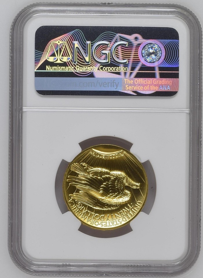 2009 US Gold $20 Ultra High Relief Double Eagle NGC MS70 Cabral signed ...