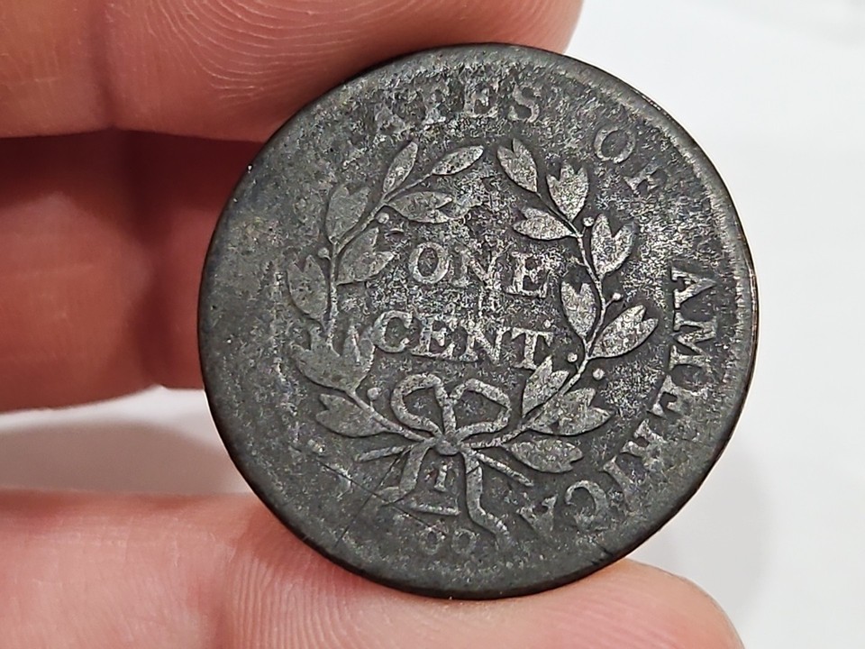 1801 USA Large One Cent Coin United States 1 Large Cent Penny Draped ...