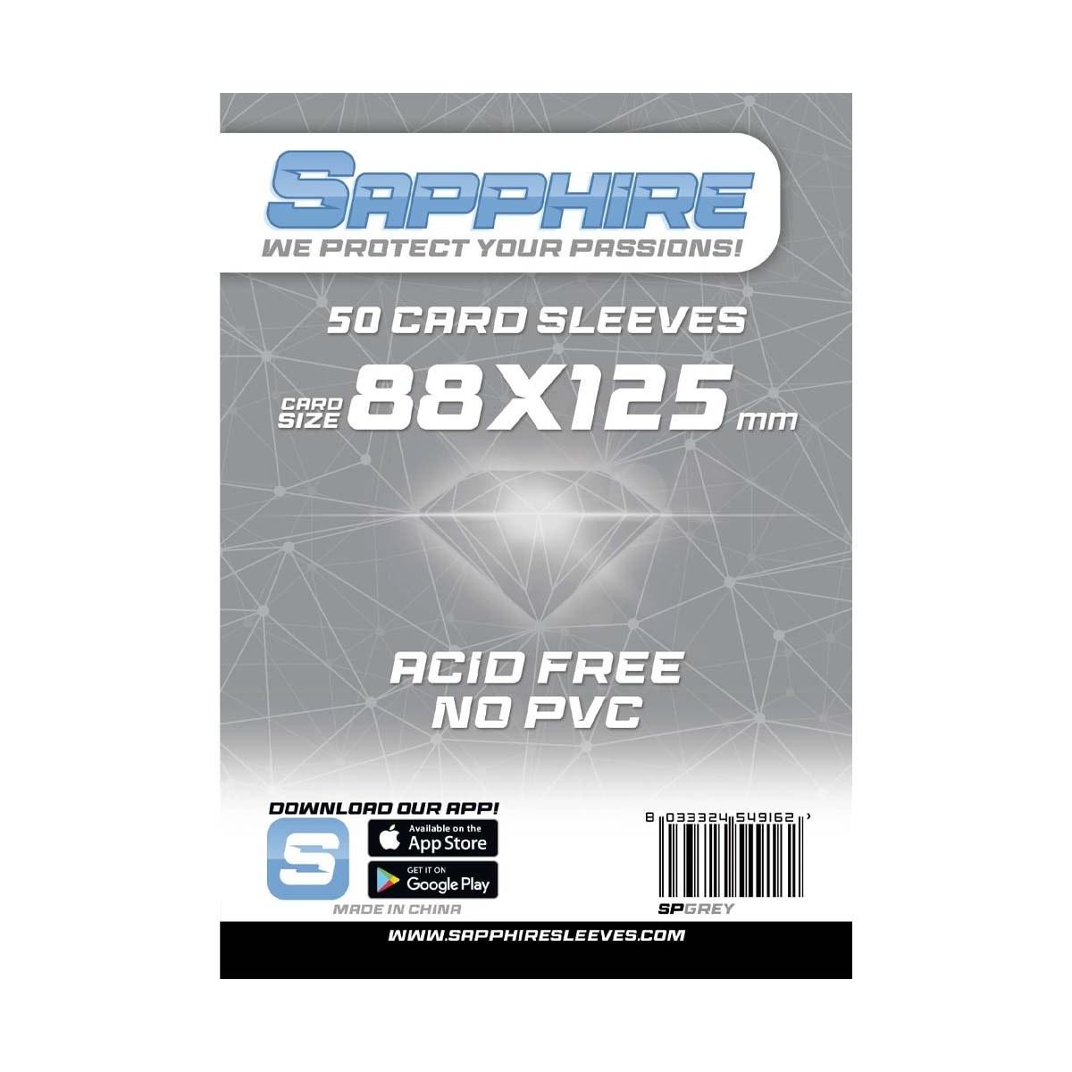 50 Protective Sleeves Sapphire Games 88x125 Mm Game Table Sleeves | eBay