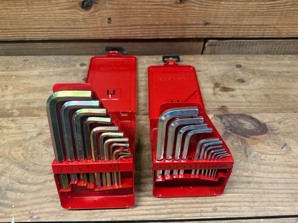 Snap On Hex Key Tool Sets Complete Metric Set Partial Standard Set | eBay