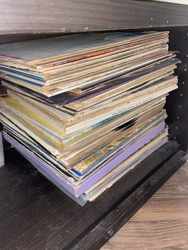 Lot of 100+ vinyl records (All sizes, Whole Collection Not Pictured) 50 ...