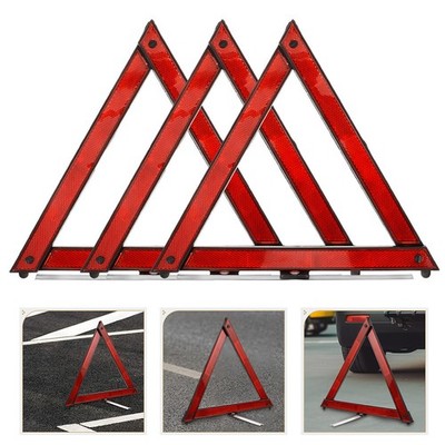 4 Pcs Roadside Triangle Reflectors Emergency Triangles Car Warning ...