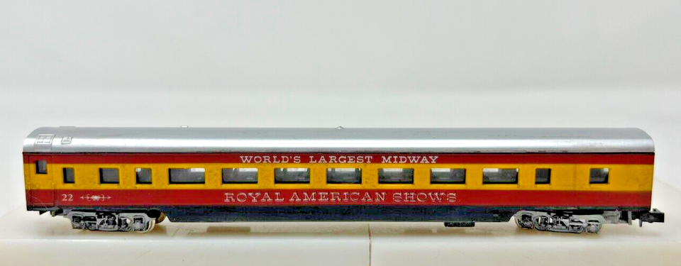 ConCor N Scale Royal American Shows Passenger Car 22 Good Condition | eBay
