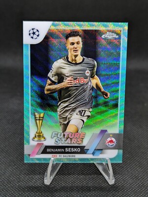 2023 Topps Chrome Future Stars Rookie Benjamin Sesko Green Wave /199 ...