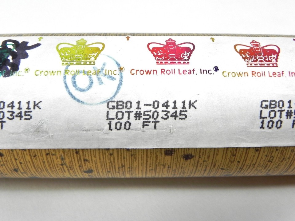 CROWN ROLL LEAF Special Effects Gold Hot Stamping Foil 11" x 100' Roll ...