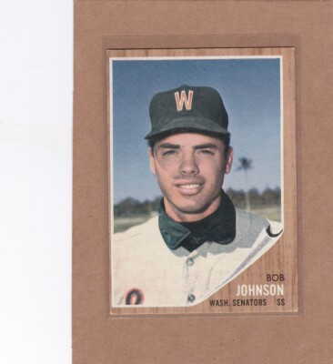 1962 TOPPS BASEBALL BOB JOHNSON #519 SENATORS EX/EX+ *A17971 | eBay
