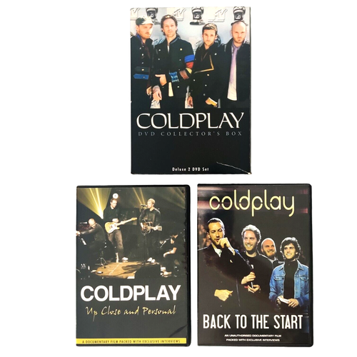 Coldplay DVD Collectors Box Set ~ Up Close and Personal & Back to the ...