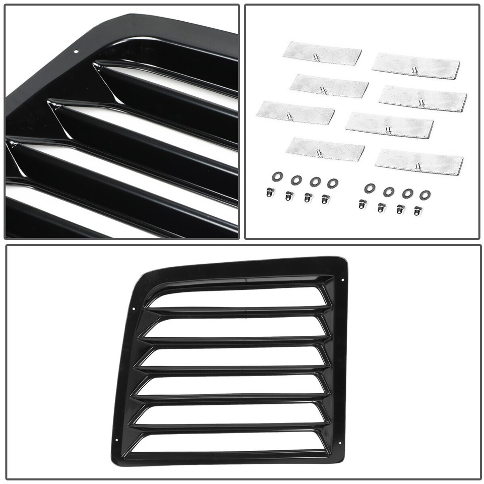 FOR 97-17 CHEVY EXPRESS GMC SAVANA VAN PAIR ABS REAR WINDOW LOUVERS SUN ...