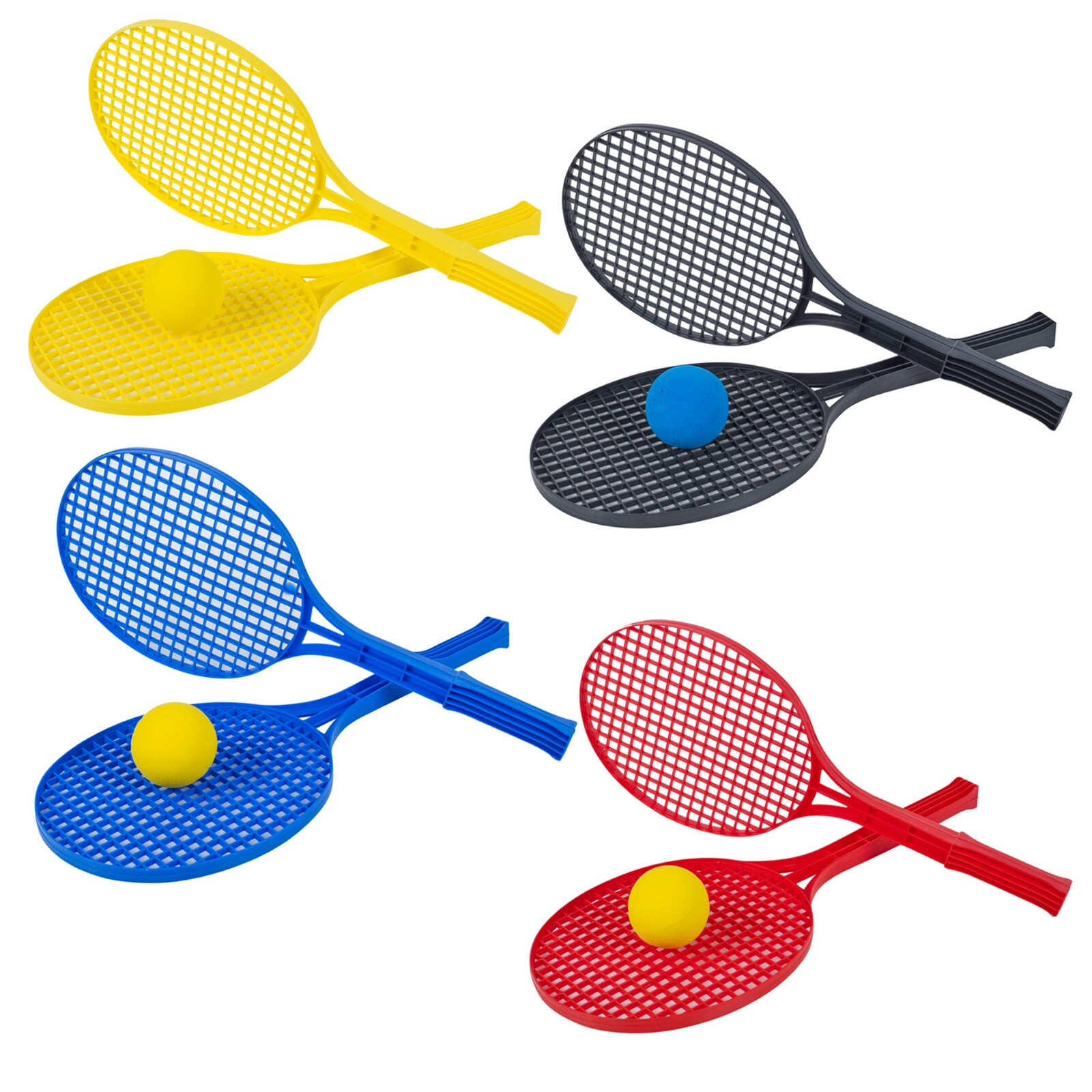 Kids 44-52cm Plastic Tennis Racket Game Set Summer Outdoor Beach Garden ...