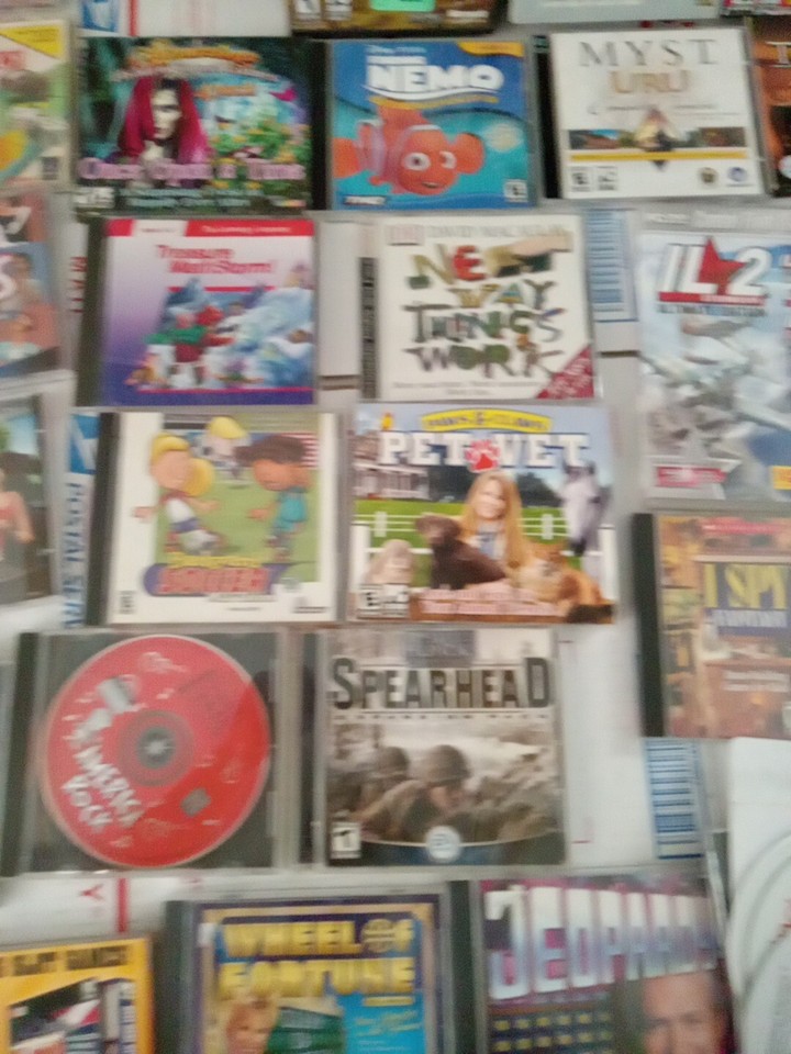 LOT OF 35 rare PC CD-ROM Video games Estate Sale Nice Variety 🇺🇲 T4#289 ...