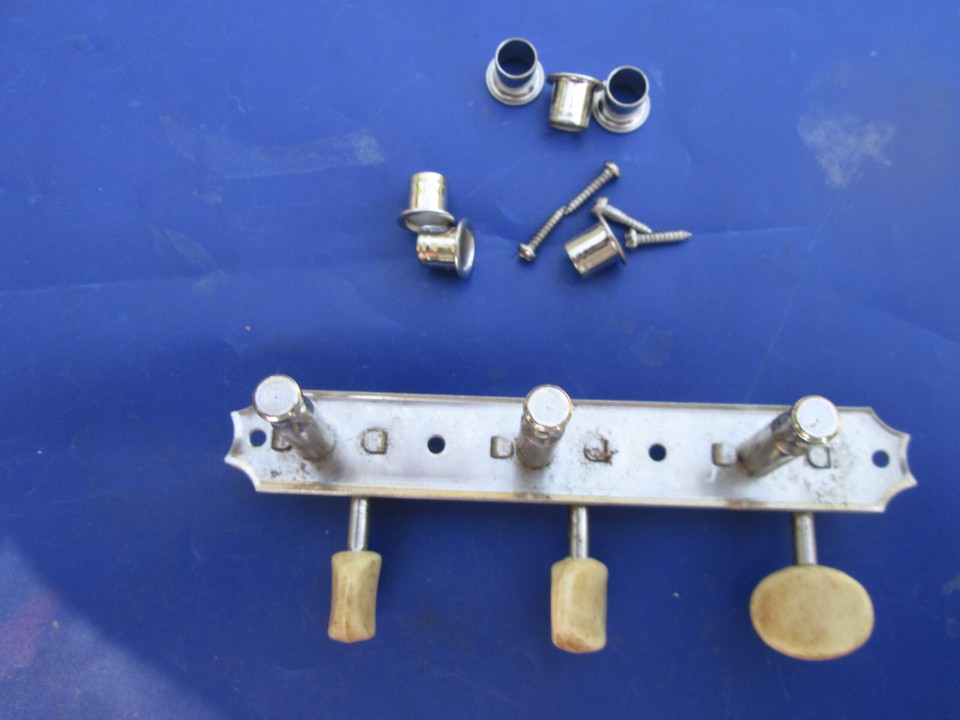 1 Vintage '60s Kluson DOUBLE LINE Guitar TREBLE SIDE ONLY TUNER Strip ...