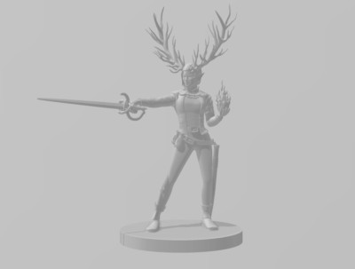 Elf Female Fey Hexblade Warrior - DND - Pathfinder - Dungeons & Dragons ...