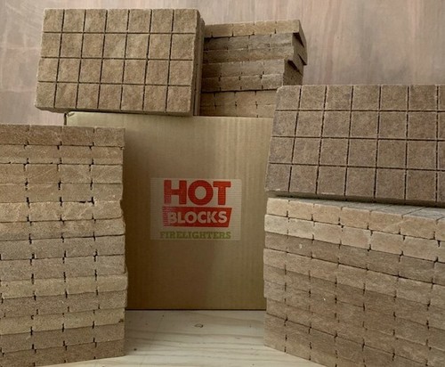 Hotblocks Eco Firelighters - Natural Odourless Non Toxic - 35 blocks in ...