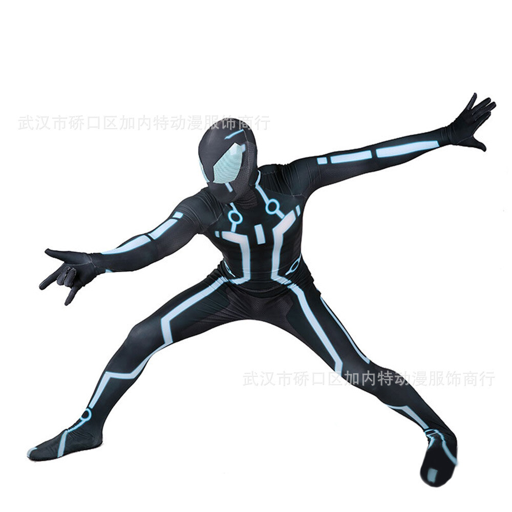 Tron Legacy Bodysuit Sam Flynn Jumpsuit Cosplay Costume For Adult Kids ...