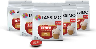 Tassimo Kenco Coffee Pods - Café Au Lait or Columbian (Multiple Pack ...