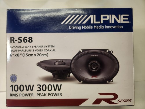 Alpine Type-R Speaker Set R-S68. 6"x8" Coaxial 2-way Speaker System ...