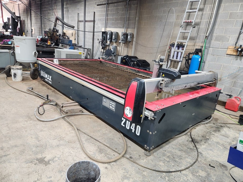 13' x 6' Omax Global Max 2040 Waterjet, 2022 - Chiller, Abrasive Hopper ...