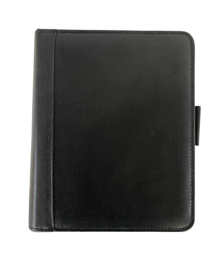 Franklin Covey Black Leather 7 Ring Planner Binder Organizer 9.5x8 | eBay