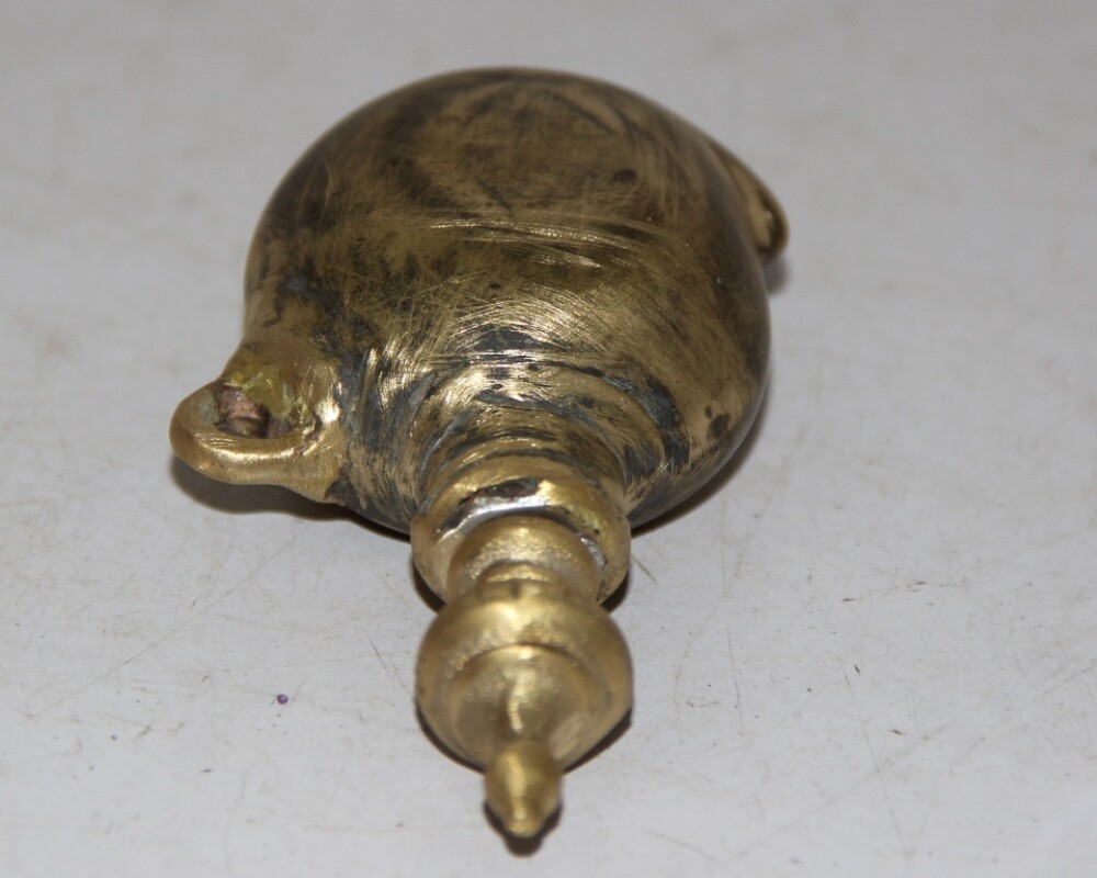 Old Brass Handcrafted Solid Mango Shape Unique Gun Powder Bottle 11936 ...