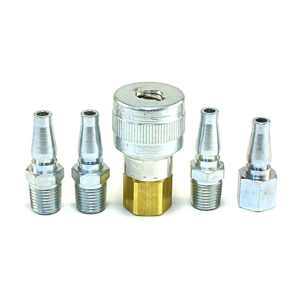 Schrader - Twist Lock Quick Coupler Air Hose Connector Fittings 1/4 NPT ...
