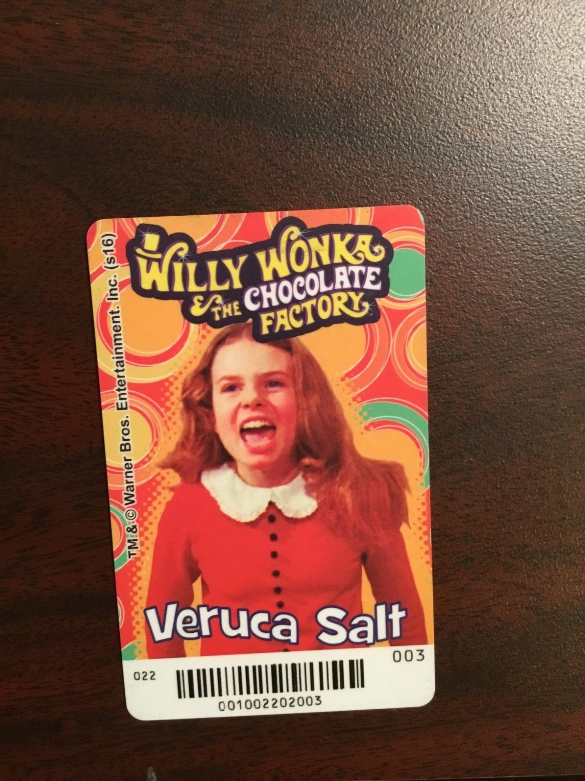 Willy Wonka Card - Veruca Salt - Barcoded | eBay