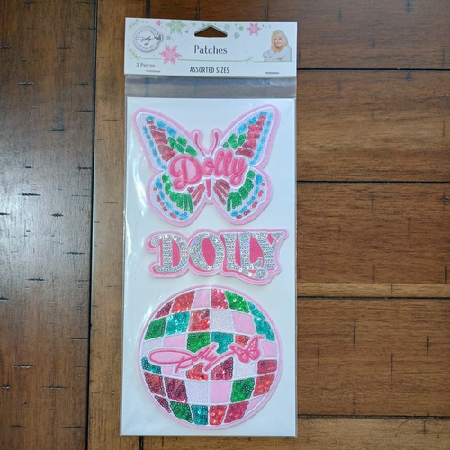 Dolly Parton Multicolor Embroidered Patches 3 Count Brand New Country ...