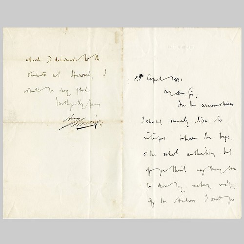 BRAM STOKER DRACULA & HENRY IRVING SHAKESPEARE Autograph Original ...