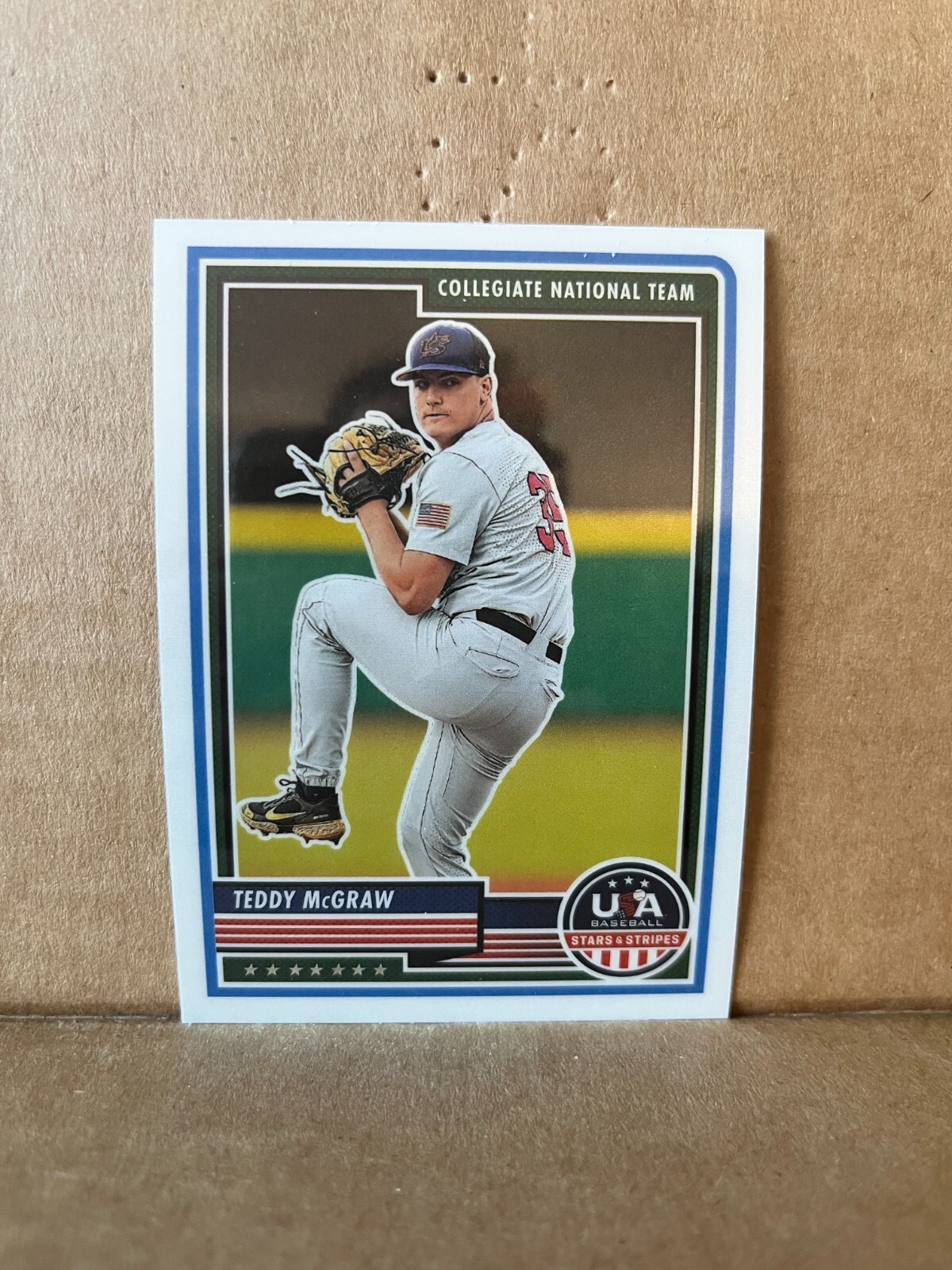 Teddy McGraw 2023 Panini Stars & Stripes USA Baseball Optichrome Base ...