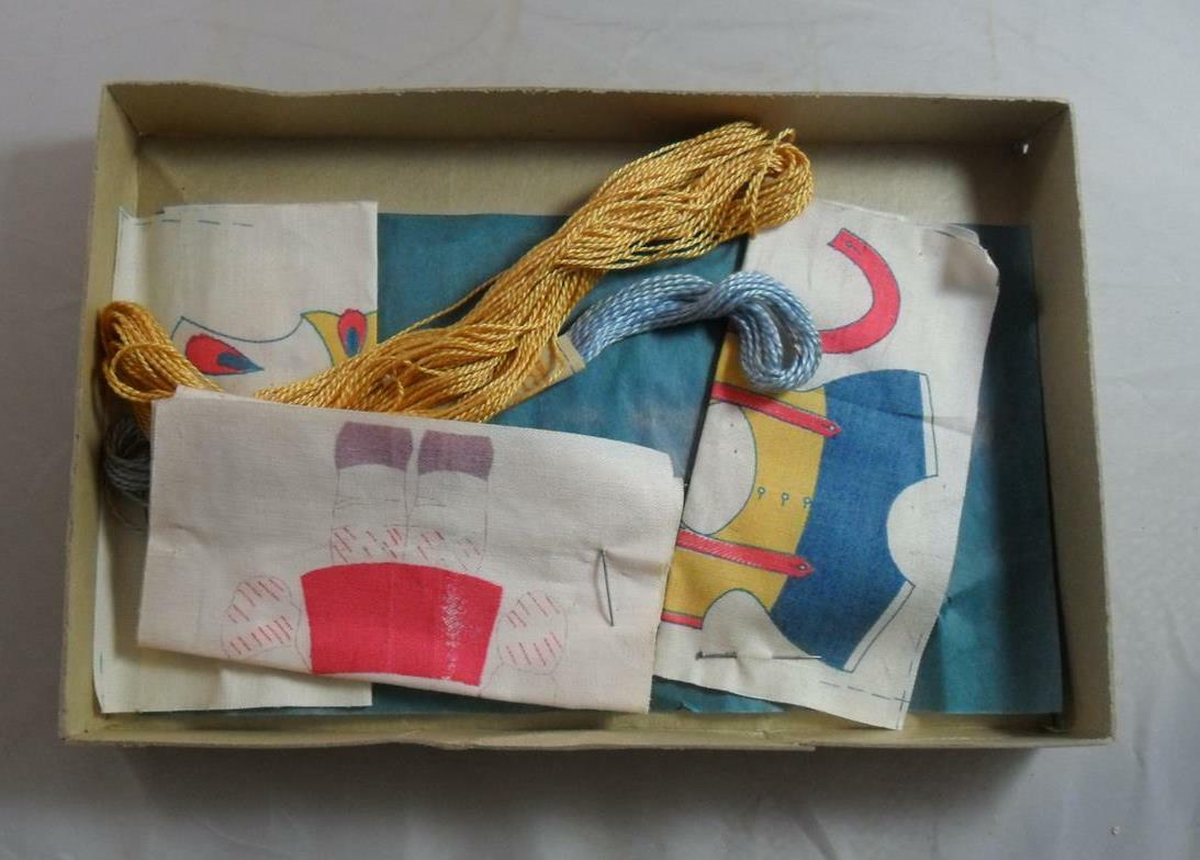 VINTAGE 1930'S LITTLE ORPHAN ANNIE EMBROIDERY SET J PRESSMAN PIRATE ...