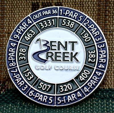 BENT CREEK GOLF COURSE 1¾" Gold Plated Score Coin | eBay