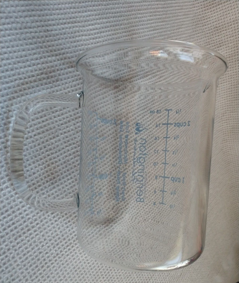 RARE Catamount Flameware Glass 2 c 500 ml Measuring Cup w/ Handle ...