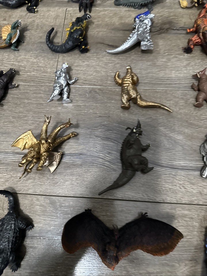 Godzilla Bandai Toho Lot mini figures 90s And 2000s Mothra And More ...