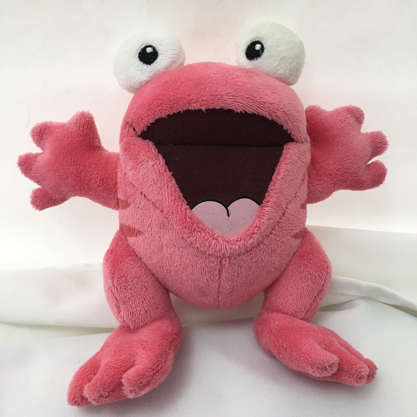 Neopets Quiggle Pink Brown Big White Eyes Arms Open Wide Plush 6" Toy ...