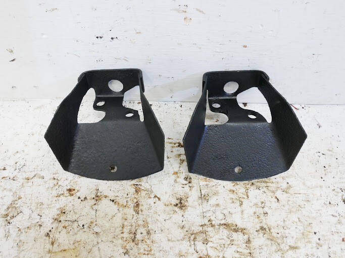 55-71 Jeep Willys CJ5 Brake Hose Shield Guard Brackets Pair | eBay