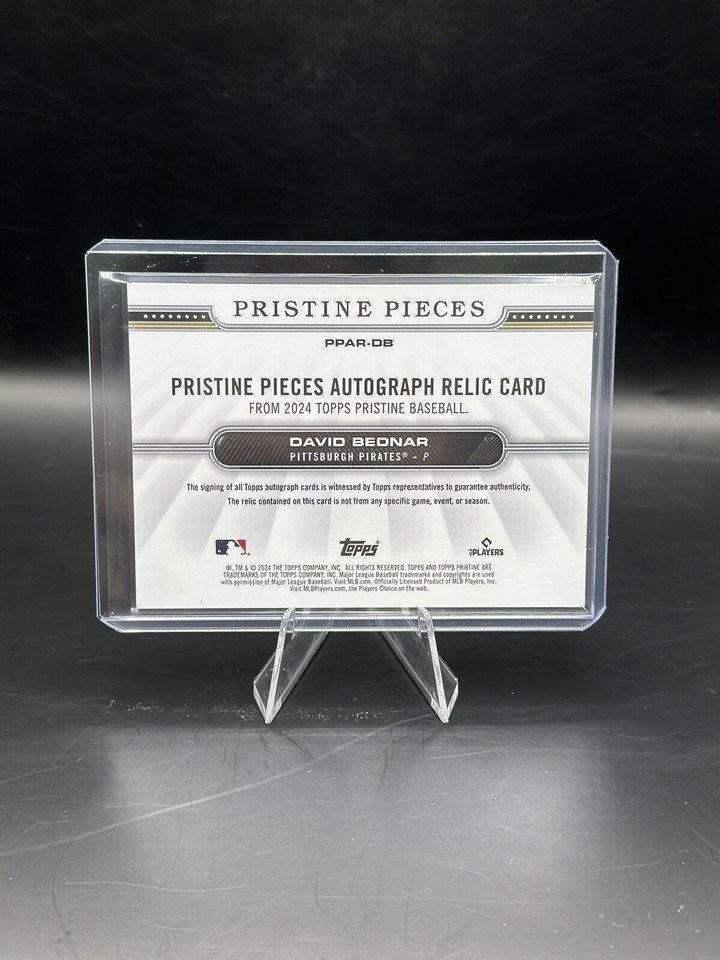 2024 Topps Pristine - #PPAR-DB David Bednar Pristine Pieces Autograph Relic | eBay