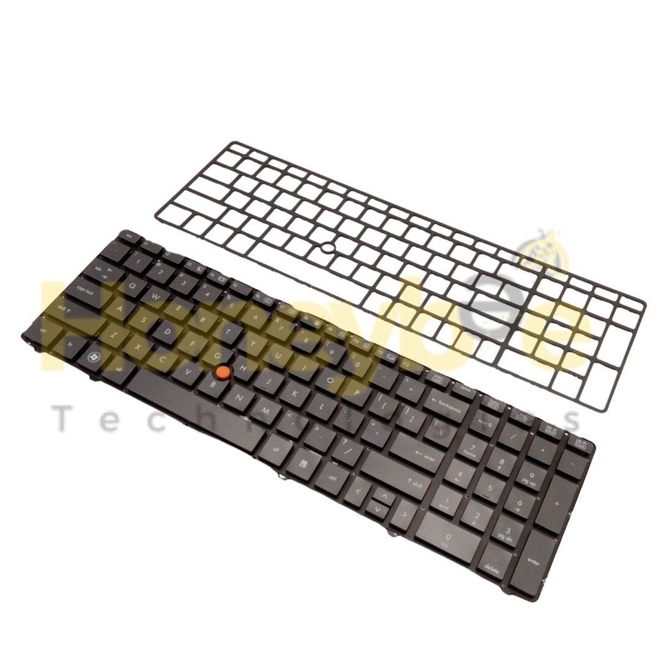 GENUINE HP ELITEBOOK 8560W 8570W LAPTOP US KEYBOARD 652682-001 GRADE B ...