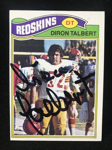 Diron Talbert -Texas Longhorns- Washington Redskins Autographed Card | eBay