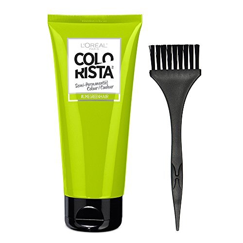 L'Oreal COLORISTA Semi-Permanent Color, 800 Lime Green for Highlighted ...