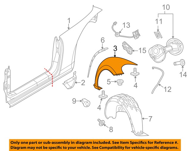 Volkswagen 5C5821305C Genuine OEM Fender for sale online | eBay