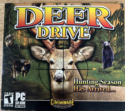 Deer Drive pc cd rom Hunting Season Has Arrived 3DHunting game Cinema ...