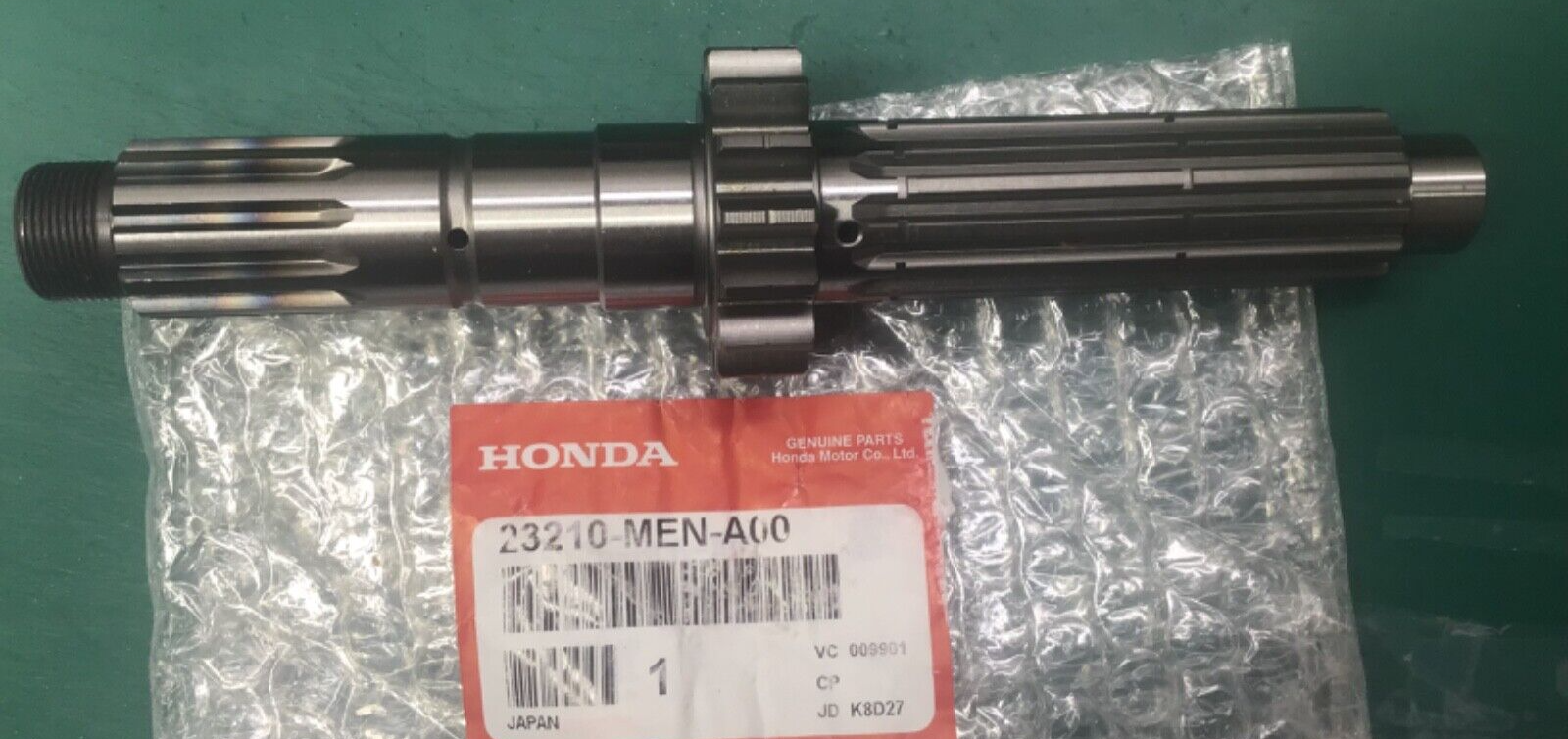 MAINSHAFT (15T); OEM HONDA NOS P/N 23210-MEN-A00 FITS: SEE FITMENT ...