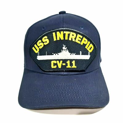 USS Intrepid CV-11 Embroidered Patch Hat Baseball Cap Adjustable Navy ...