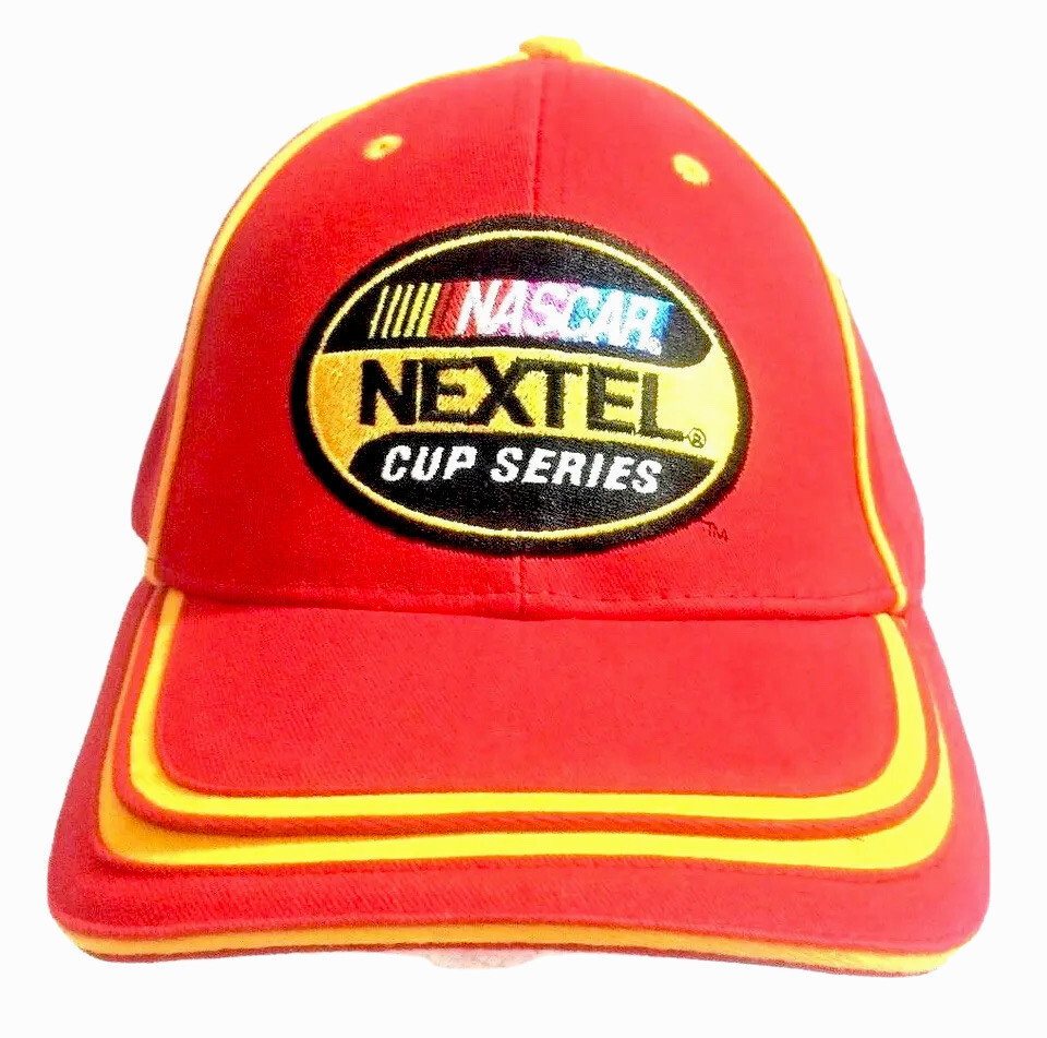 Nascar Men's Red Baseball Cap Nextel Cup Series Hat Adjustable New | eBay