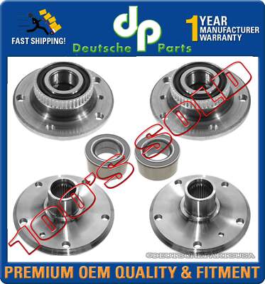 FRONT + REAR LEFT RIGHT HUB HUBS + Wheel Bearing Bearings 6 for BMW E36 ...