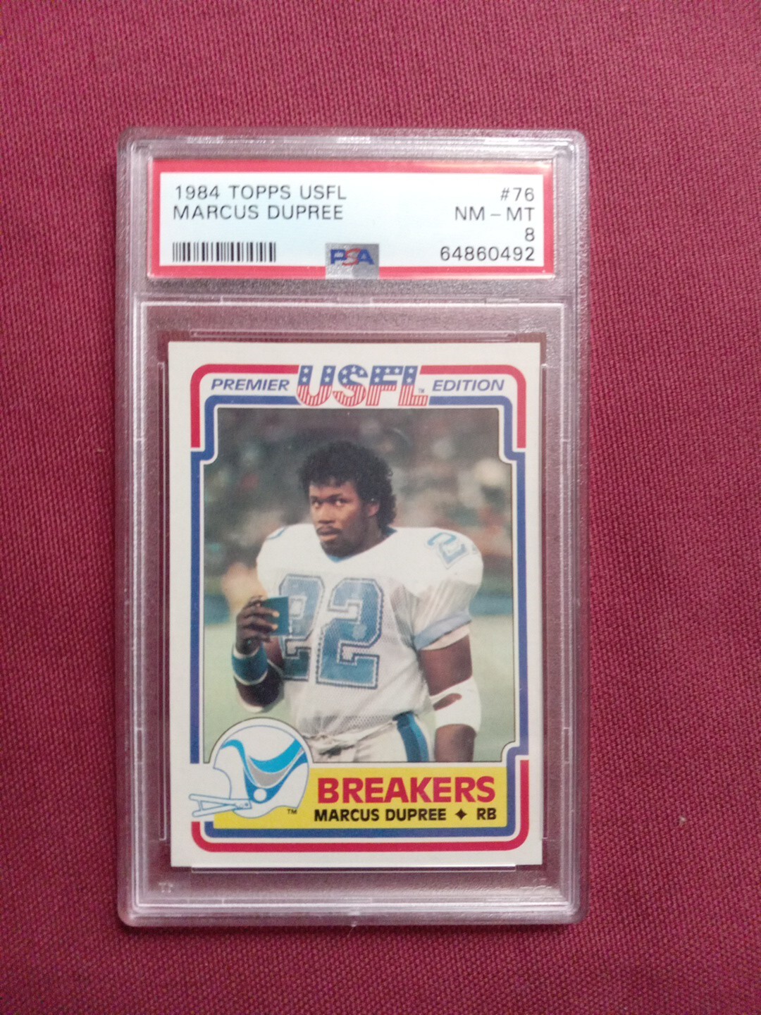 MARCUS DUPREE 1984 Topps USFL Football RC PSA 8 | eBay