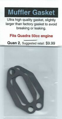 Quadra 50cc Exhaust/Muffler Gasket 2 Pack NIP | eBay